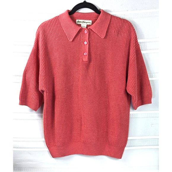 Norm Thompson | Sweaters | Vtg Norm Thompson Nantucket Red Linen ...